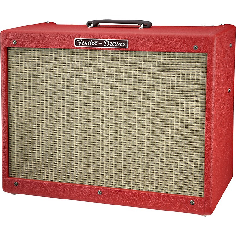 Fender Hot Rod Deluxe Texas Red 40W 1x12 Tube Guitar Combo Amp | Music123